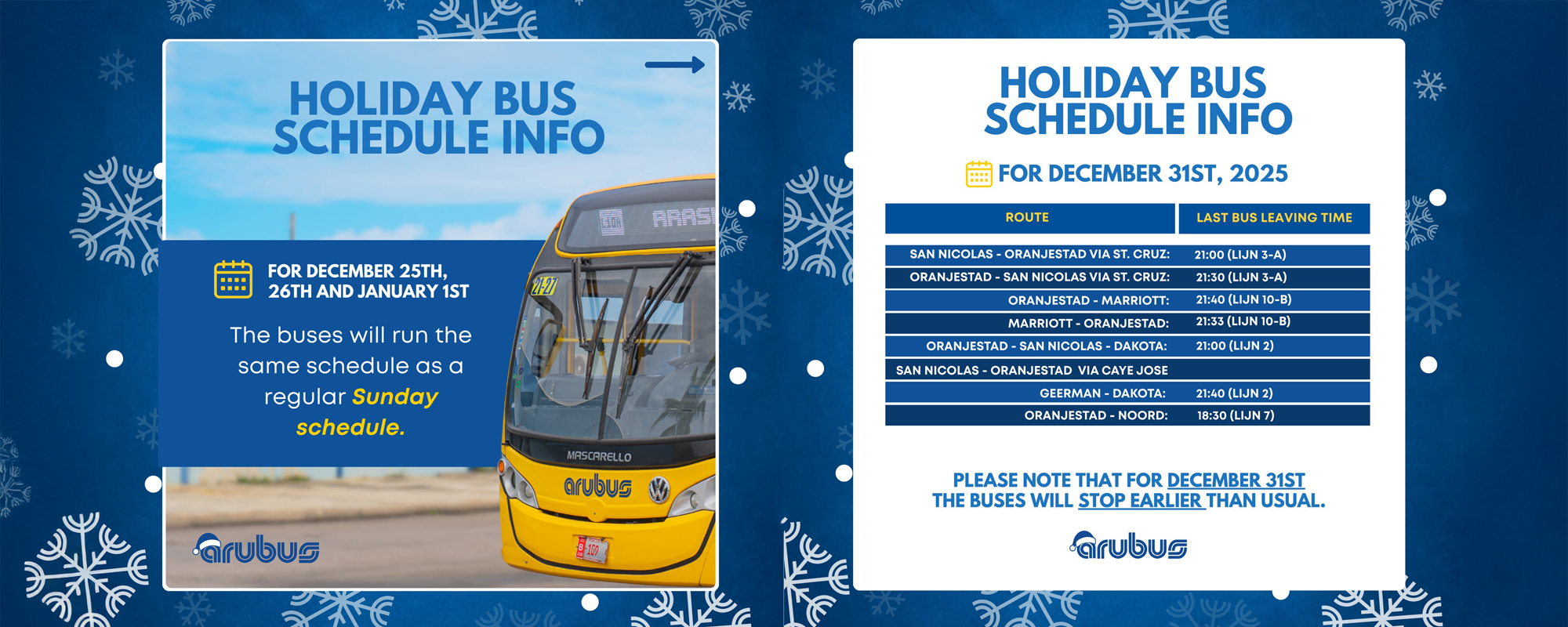 Arubus N.V. – The major public transportation of Aruba, owned by the ...